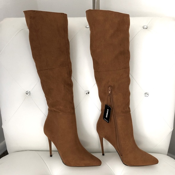 Express | Shoes | Nwt Express Knee High Pointed Toe Stiletto Boots 8 ...